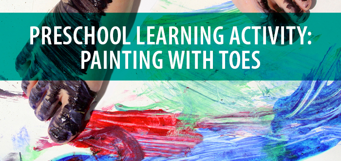 Preschool Bible Learning Activity: Painting with Toes - Kids Ministry ...
