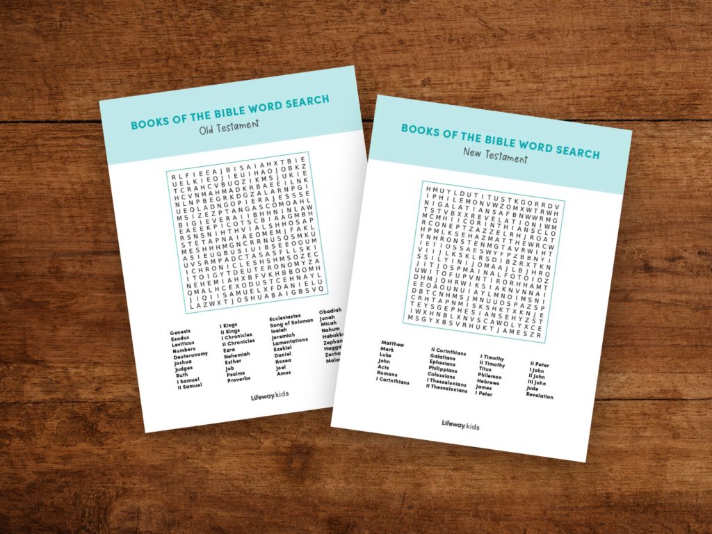 Fun Friday: Books of the Bible Word Search - Kids Ministry - Dedicated ...