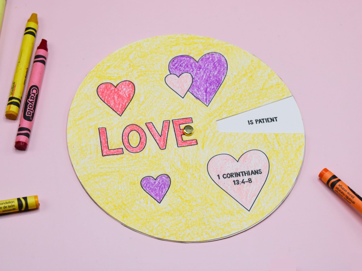 Fun Friday: Attributes of Love Craft - Kids Ministry - Dedicated to ...