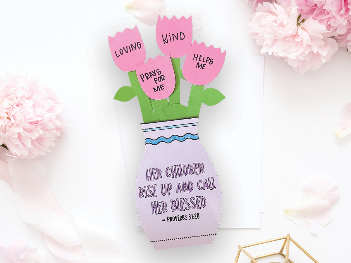 Mother Day Flower Template Crafts Mother's Day Printable Bouquet